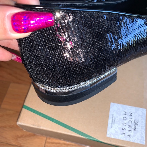 HOTWIND | Shoes | Disney Polka Dot Sequin Bow Flats | Poshmark